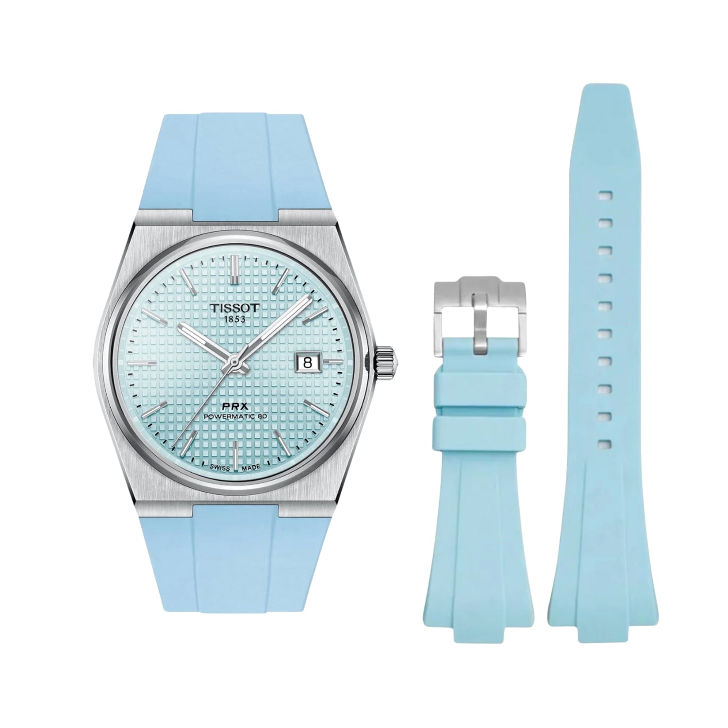 Light Blue Strap for Tissot PRX - Helvetus® Switzerland